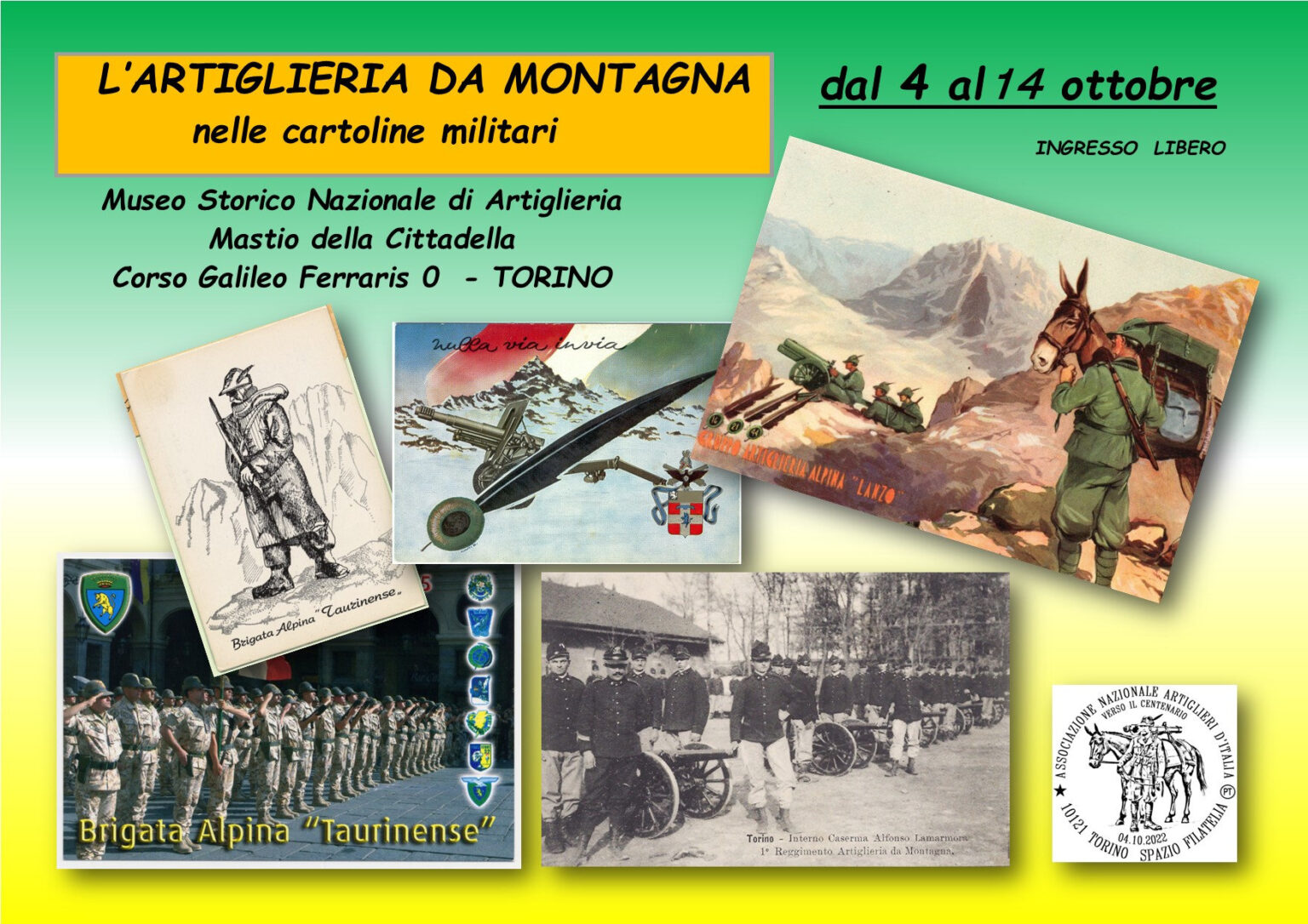 L’ARTIGLIERIA DA MONTAGNA NELLE CARTOLINE MILITARI – Centenario A.N.Art.I.